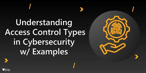 Understanding Access Control Types In Cybersecurity W Examples