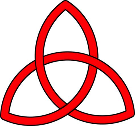 Vibrant Triquetra On Bold Black Wallpaper Background Free Download