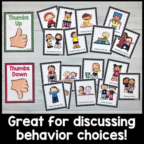 Behavior Sort Good And Bad Choices Positive And Negative Etsy