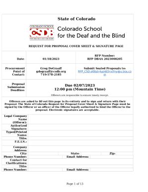 Request For Proposal RFP Template Doc Template PdfFiller