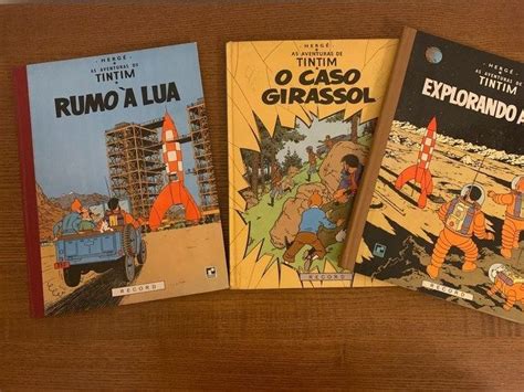 Tintin 16 17 18 Rumo A Lua Explorando A Lua O Cas Catawiki