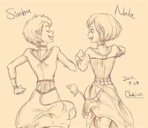 ディズニーのキャラクターを擬人化。ミッキーが少年マンガの主人公みたいにかっこかわいい！ カラパイア ディズニースケッチ シンバとナラ