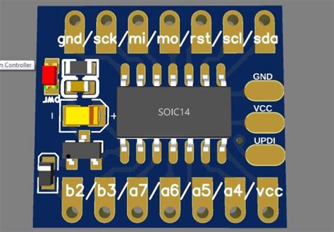Attiny814 Development Board Platform For Creating And Sharing