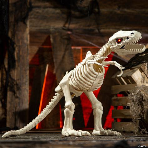 15 1 2 Light Up Tyrannosaurus Rex Skeleton Animated Prop Halloween