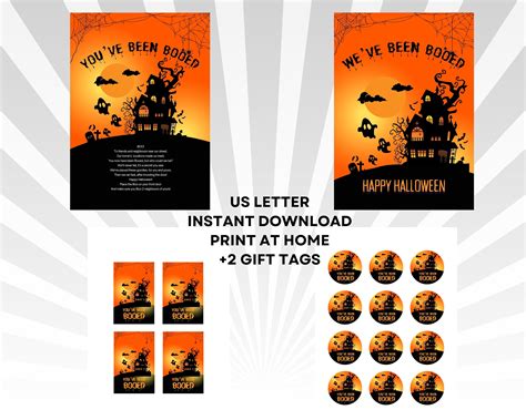 Youve Been Booed Printable For Halloween Game Sign Weve Been Etsy