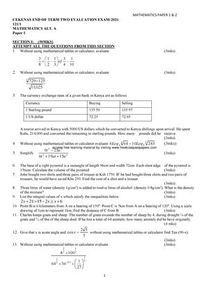 Calculus III Lecture Notes MTH 2321 Notes CONTENTS Calculus III