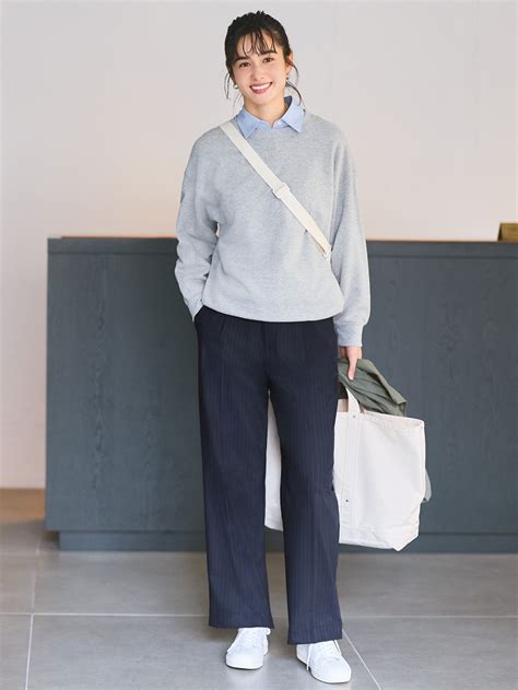 Shop Looks For「extra Fine Cotton Long Sleeve Shirt、soft Ribbed Crew