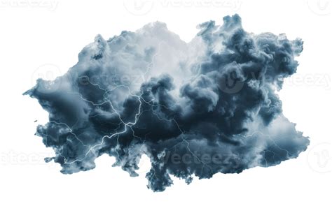 Dark Storm Clouds With Lightning Cut Out Stock Png 47600976 Png