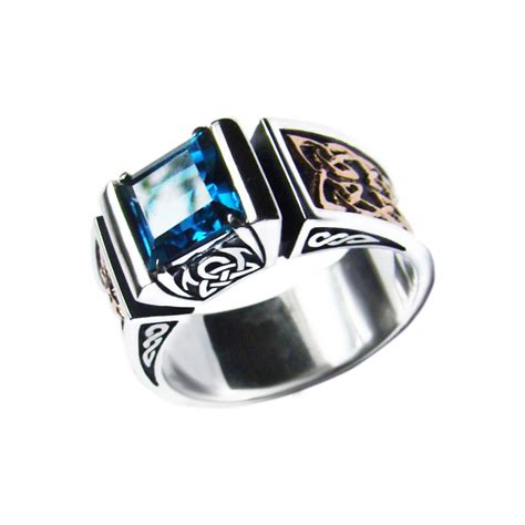 МУЖСКАЯ ПЕЧАТКА С ЛОНДОН ТОПАЗОМ купить в интернет магазине