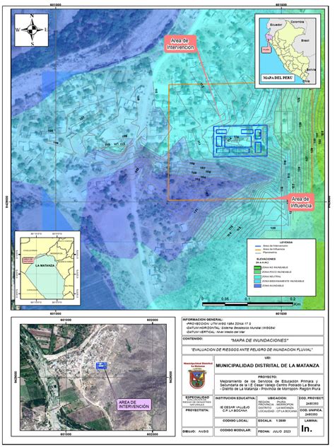Mapa De Inundaciones Colorimetria Pdf Cartografía Geofísica