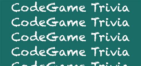 Codegame Trivia Friday March 21 2025 By Codegame Trivia Mar