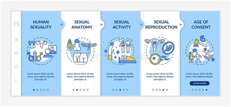 Healthy Sex Life Onboarding Vector Template Stock Vector Illustration