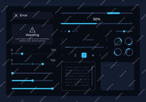 Premium Vector Control Ui Elements Kit