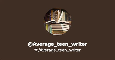 Averageteenwriter Instagram Tiktok Linktree