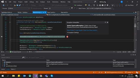 Systemtypeloadexception Vtable Setup Of Type Xamarinformsformsandroidplatformservices