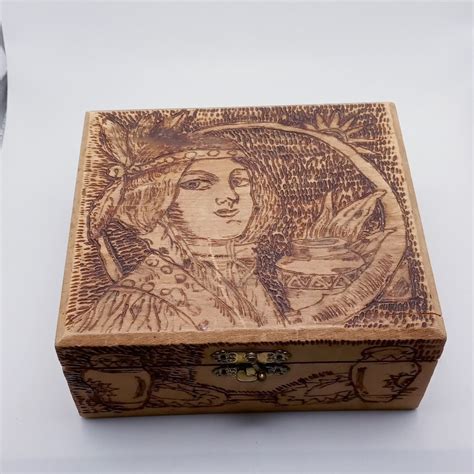 Pyrography Box Etsy