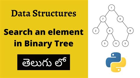 76 Search An Element In Binary Tree Data Structures And Algorithms In Telugu Nerchuko