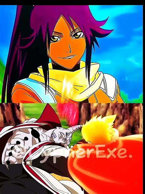 Yoruichi God Of Thunder Form Vs Baryon Mode Naruto Youtube
