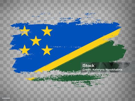 솔로몬 제도의 국기 브러시 획 배경입니다 디자인 앱 Ui에 대한 투명한 배경에 솔로몬 제도를 표시합니다 스톡 벡터입니다 Eps10 0명에 대한 스톡 벡터 아트 및 기타