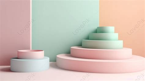 놀라운 렌더링 이미지 파스텔 색상의 추상 배경 강화 3d 제품 프레젠테이션 연단 연단 배경 제품 디스플레이 배경 색상 배경 이미지 Hd 연단 제품 디스플레이