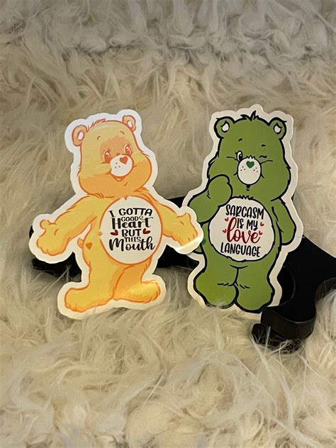 Swear Stickers Funny Swear Bear Sticker Funny Sarcastic Sticker Decal
