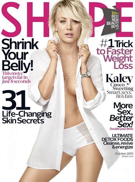 VJBrendan Com Shape Cover Girl Kaley Cuoco