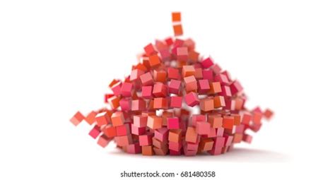 Exploding Cubes Original 3d Rendering Stock Illustration 681480358 Shutterstock