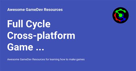 Full Cycle Cross Platform Game Development With Sdl Cmake And Github Awesome Gamedev Resources