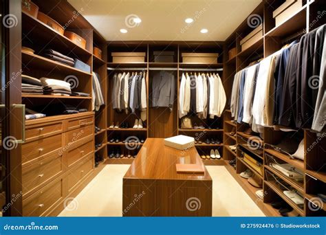 Closet With Ample Space And Organizational Systems For Maximum