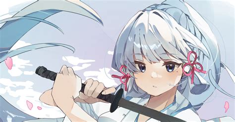 神里綾華 神里綾華 ヒガのイラスト Pixiv