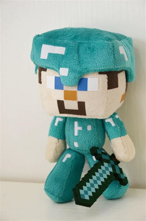 Best Minecraft Diamond Steve Plush Stuffed Toy Doll 7 Inches Great