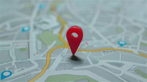 Premium Photo Red GPS Marker On The Map The Red GPS Marker Acts As A Beacon Pointing Towards A
