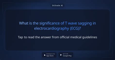 What Is The Significance Of T Wave Sagging In Electrocardiography Ecg
