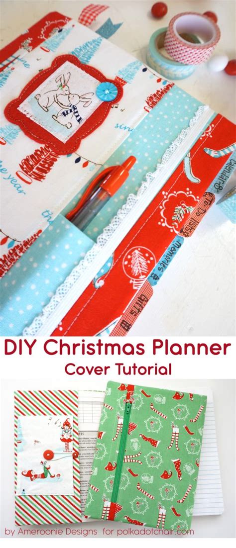 Diy Christmas Planner Cover Tutorial The Polka Dot Chair