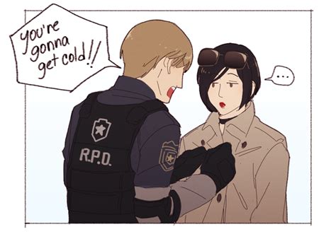Leon S Kennedy And Ada Wong Resident Evil And More Drawn By Hanpetos Danbooru