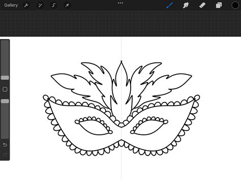 Draw A Mardi Gras Themed Mask In Procreate Creative Fabrica