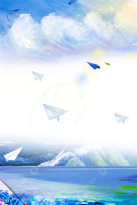 여름 신선한 여름 훈련 비행 꿈 입학 기관 광고 여름 신선한 여름 교육 날다 꿈 등록 기관 배경 배경 화면 및 일러스트 무료 다운로드 Pngtree