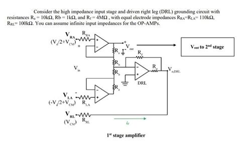 Solved Consider The High Impedance Input Stage And Driven