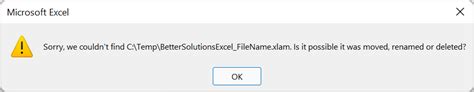 Excel Add Ins Removing