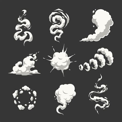 Vector Smoke Set 9651645 Vector Art At Vecteezy
