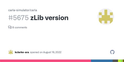 zlib version · issue 5675 · carla simulator carla · github