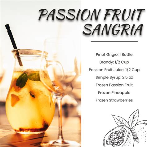 Passion Fruit Sangria — Sarah Sward Adminstration