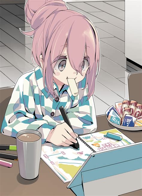 Kagamihara Nadeshiko Yurucamp Drawn By Afrokngotezo Danbooru