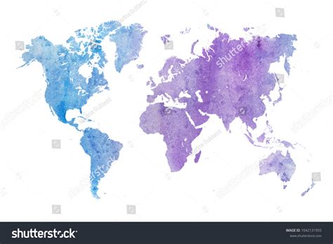 426 Abstract World Map Watercolour Images Stock Photos Vectors