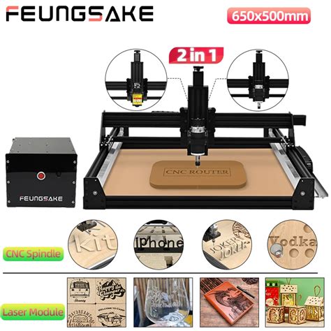 목공cnccnc 밀링 머신 키트 Diy 500w 스핀들 나무 조각기 및 커터 90w 레이저 Cnc 라우터 티몬
