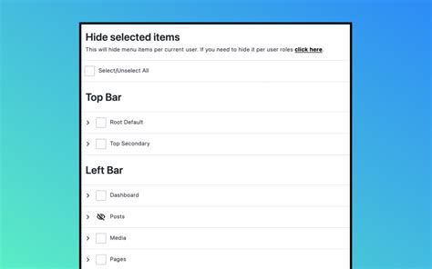 Wp Admin Cleaner