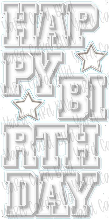 Fab5 Ez Set Marquee Letters With Twinkle Light Holes — Yard Card Blvd