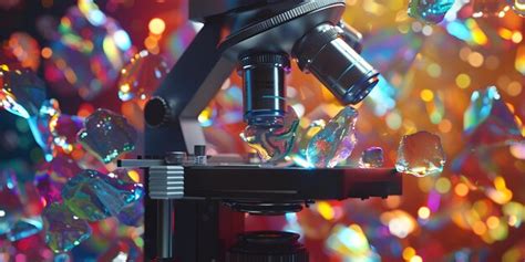 Colorful Sample Microscope Premium AI Generated Image