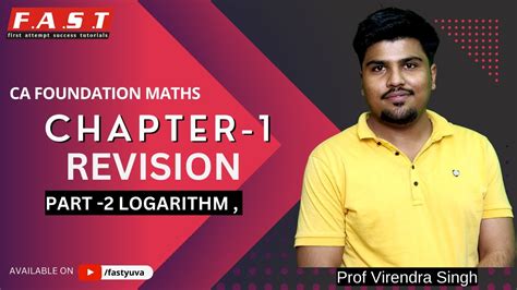 Chapter 1 Logarithm Part 2 Live Revision Most Imp Questions Ca