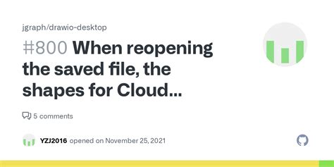 When Reopening The Saved File The Shapes For Cloud Disappears · Issue 800 · Jgraphdrawio